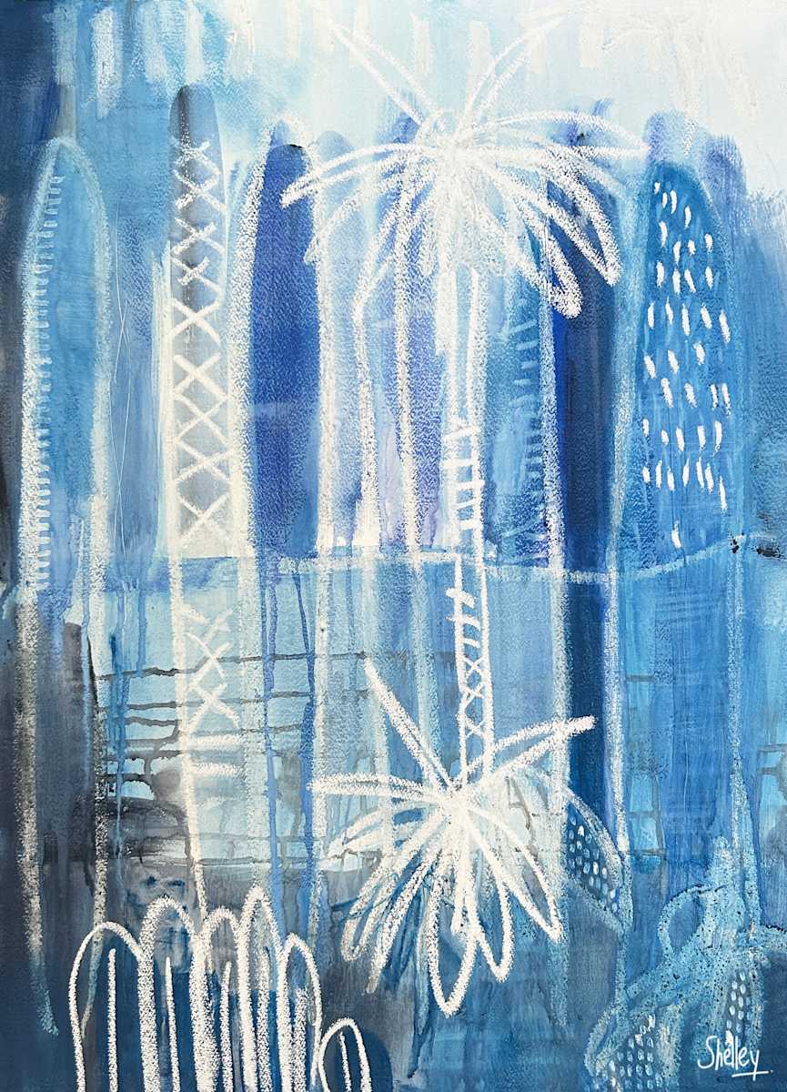 Blue Palm Song I by Shelley Wales | Artwork Archive