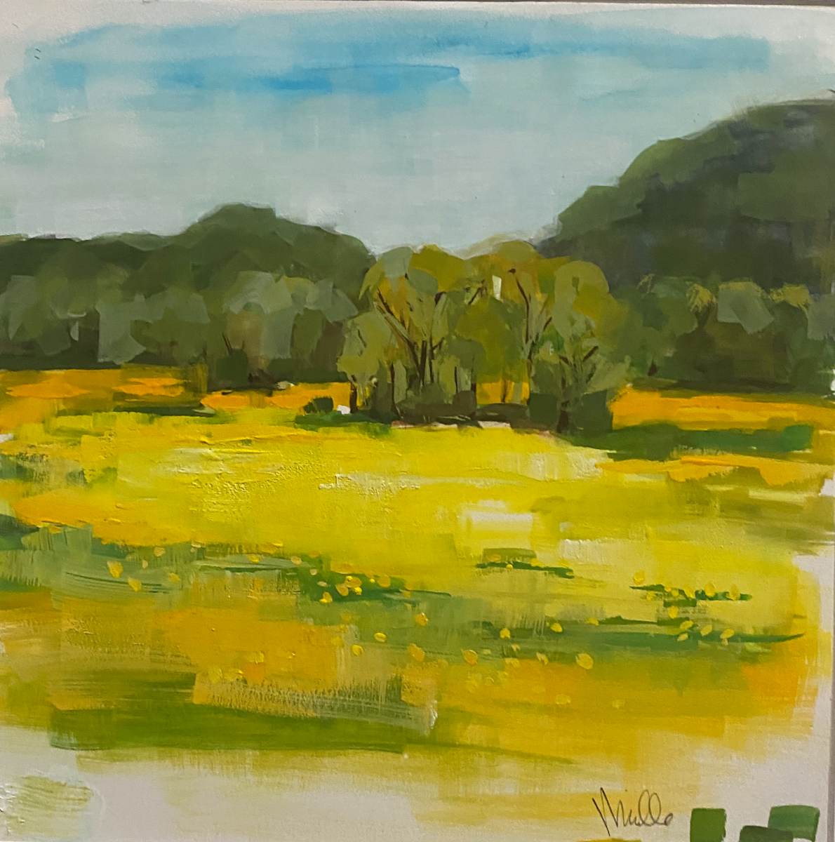 Field of Gold in Gouache by Carole Forêt | Artwork Archive