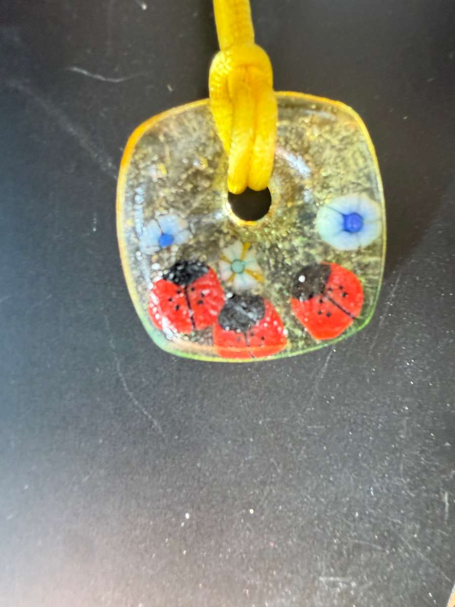 Square Ladybug Necklace Drop January 2026 #1 by Candice Treat Murphy ...