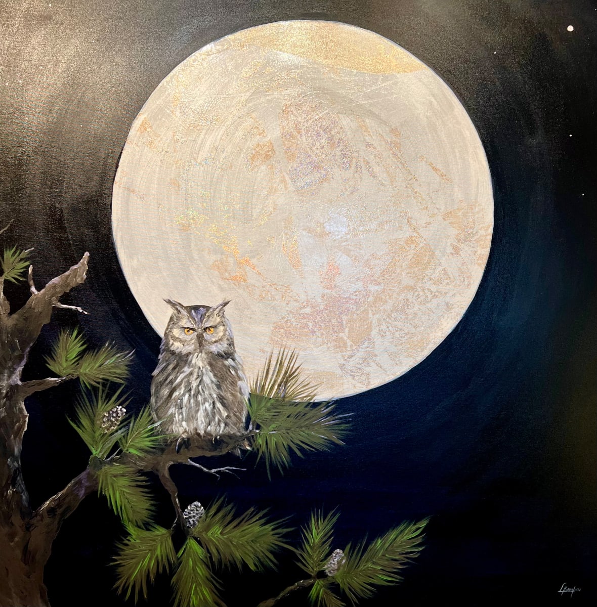 Wise Guardian Owl by Louise Beaulieu | Artwork Archive