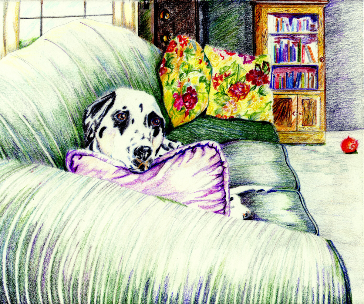 "Lily on the Couch" by Candace Hardy | Artwork Archive