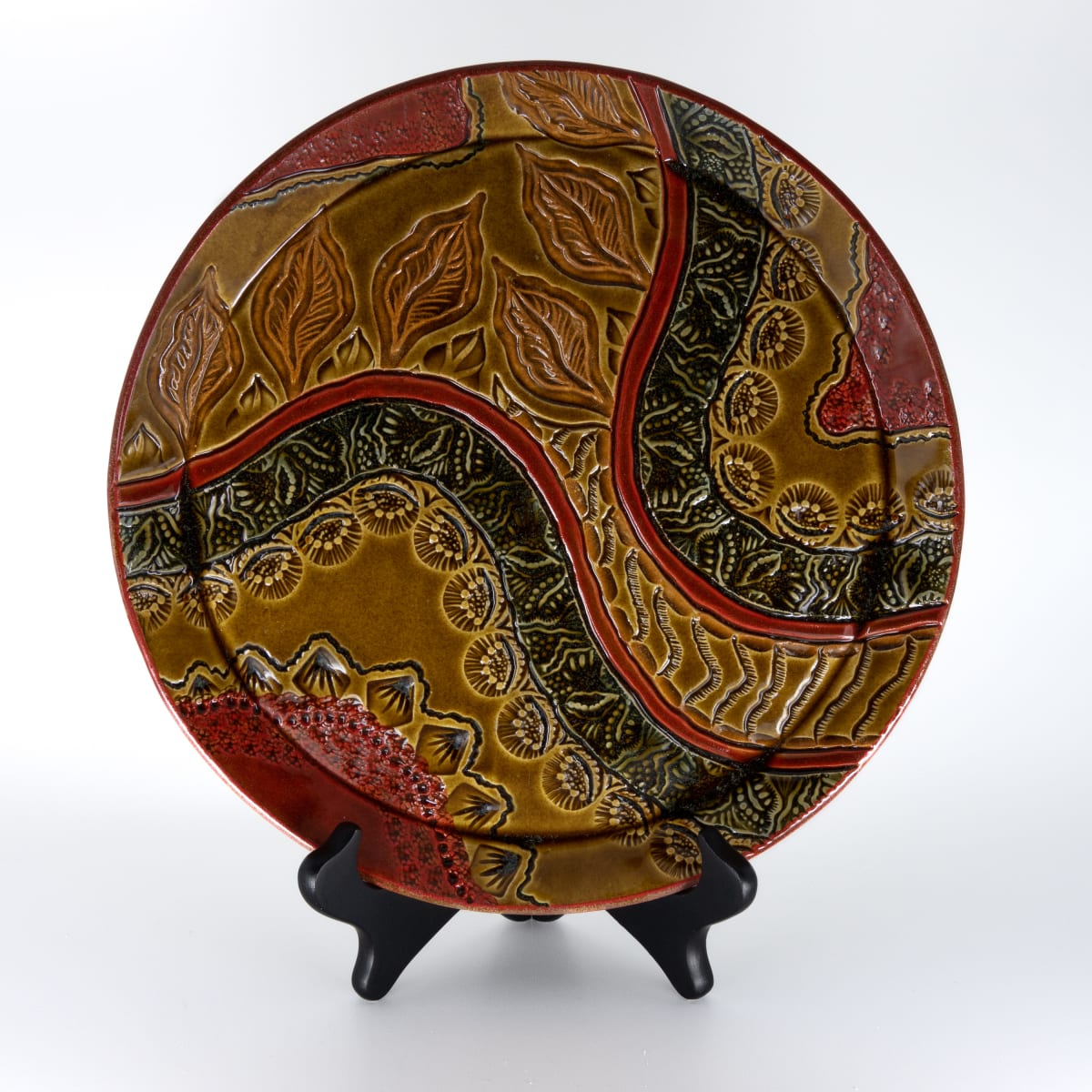10" Round Beveled Platter by Sandy Miller | Artwork Archive