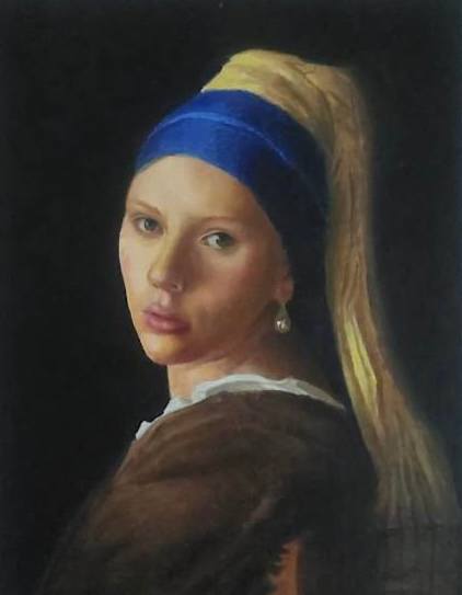 Scarlett Johansson as "The Girl with the Pearl Earring" from the ...
