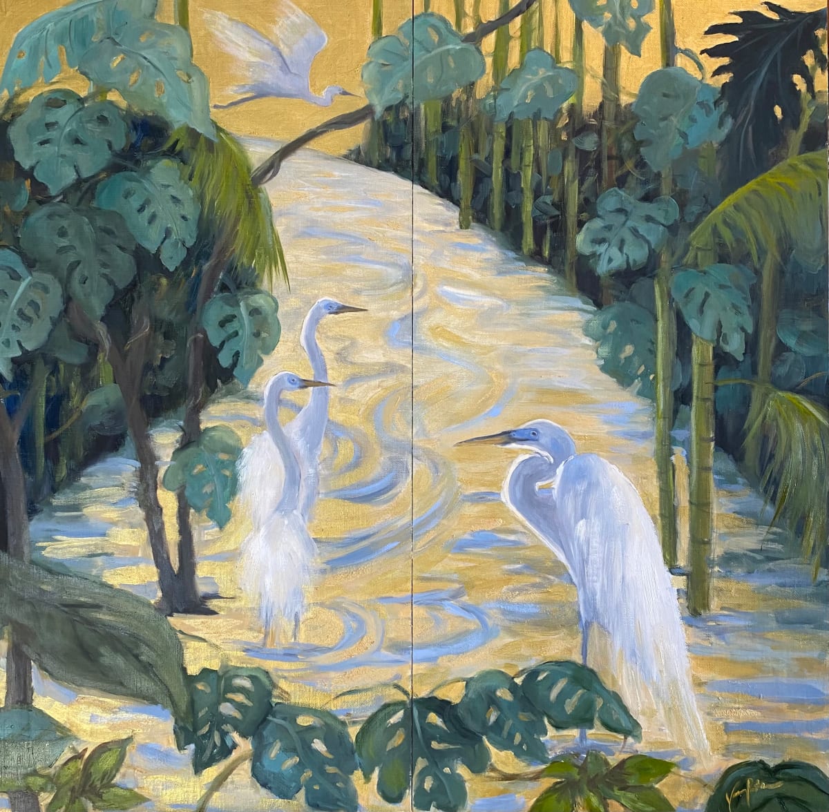 Botke Birds - 2 panels from the collection of Vanessa Rothe Fine Art ...