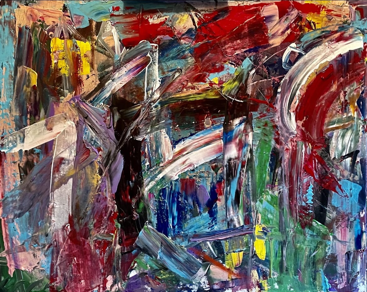 Swimming with Colorful Fish from the exhibition 2023 - Abstract Art ...