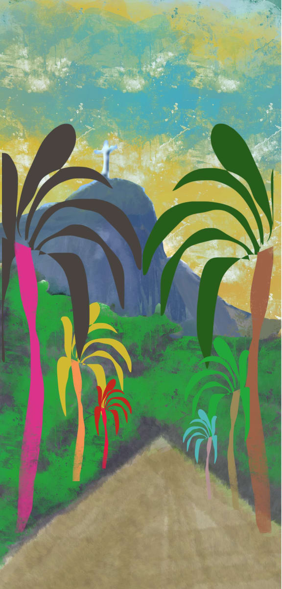 Cristo, vista do Jardim Botânico by Bella Moraes ArtWork | Artwork Archive