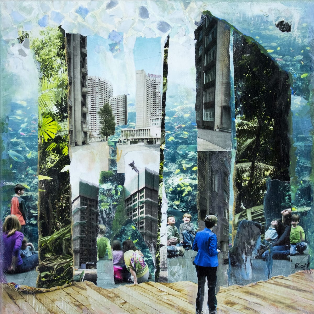 Future by Roswitha Mueller Rohschnitt-Collagen | Artwork Archive