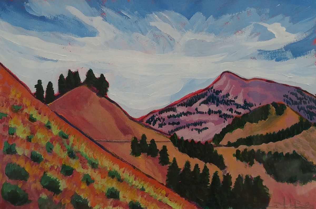 Mauve Mountain by Stuart Burton | Artwork Archive