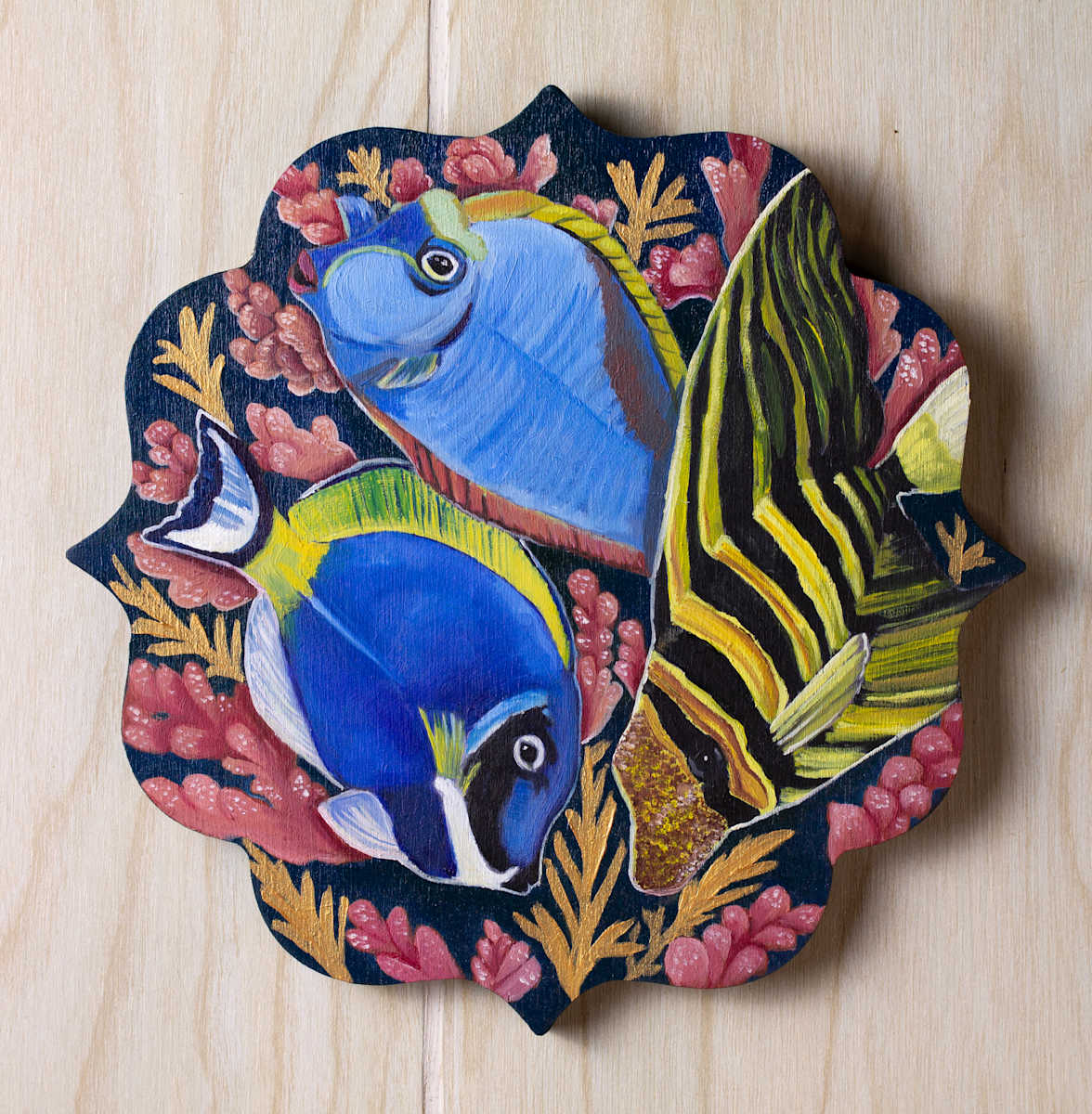 Saltwater Tangs and Coral from the collection of Palette of Roses Art ...