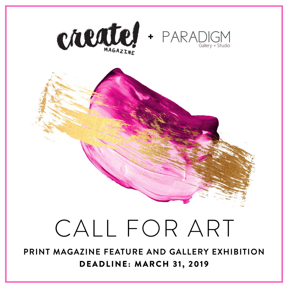 Call for Entry: Create! Magazine Call for Art: Print Magazine Feature ...