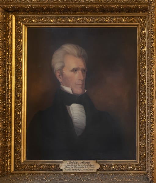 Portrait of Andrew Jackson from the collection of The City of Salem ...