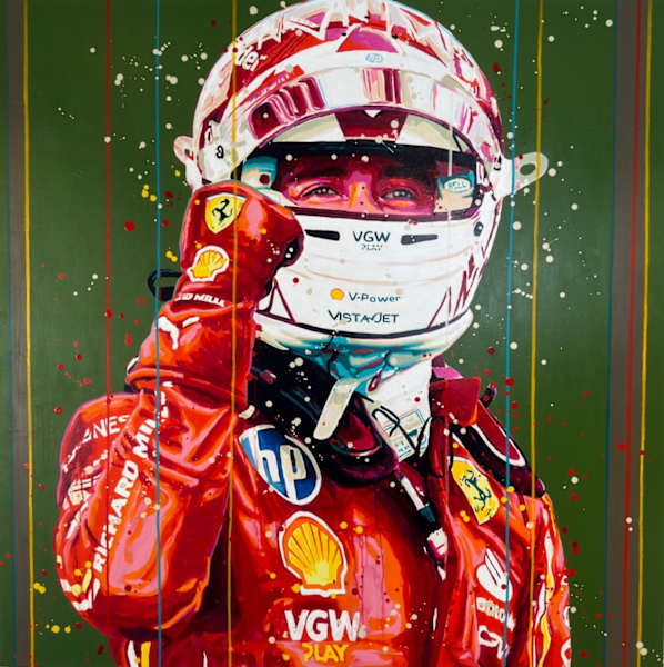 Charles Leclerc "Prince of Monaco" by Artist Allan Buch | Artwork Archive