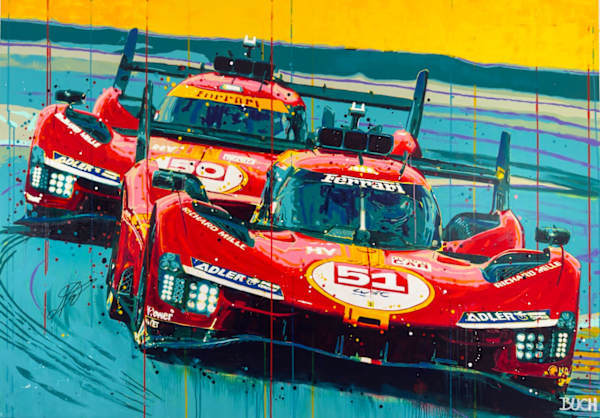 Ferrari 499P – Legends of Le Mans by Artist Allan Buch | Artwork Archive