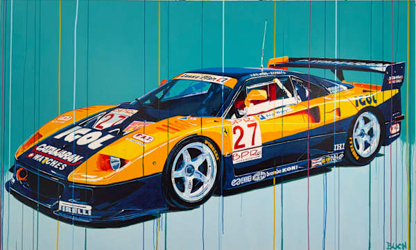 Ferrari F40 GTE by Artist Allan Buch | Artwork Archive
