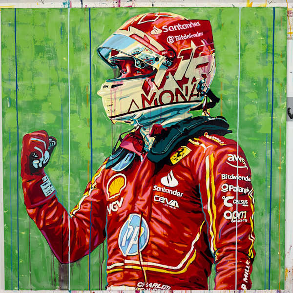 Charles Leclerc - Monaco by Artist Allan Buch | Artwork Archive