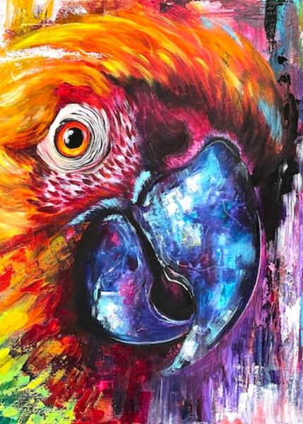 Buddy the Maccaw by Samantha Biddle | Artwork Archive