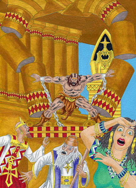 Samson Destroys the Temple from the collection of Crossroads Prison ...