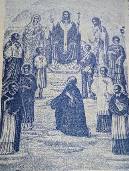 Cappella del Seminario di Noto. Pala d'altare (1957) from the ...