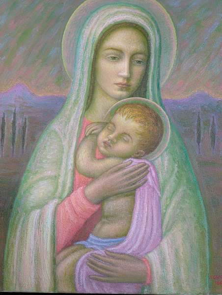 Madonna con Bambino (1969) from the collection of Pittore Angelico ...