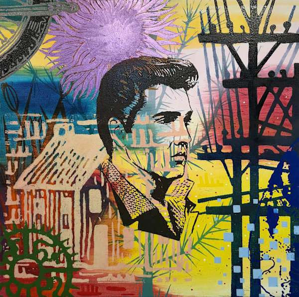 STUDY FOR LAST SUPPER WITH ELVIS by Francis Pavy | Artwork Archive