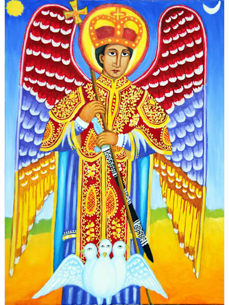 Archangel St. Raguel (Kidus Raguel) by K. Haile Maskel | Artwork Archive
