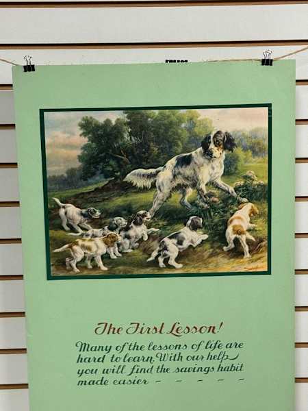 The first lesson Savings bank ad from the collection of The Vintage Art ...