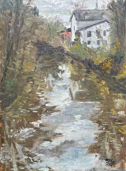 Foggy Day on the Canal - study by Jennifer Gorman-Strawbridge | Artwork ...