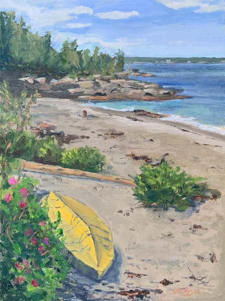 Yellow Kayak by Jennifer Gorman-Strawbridge | Artwork Archive