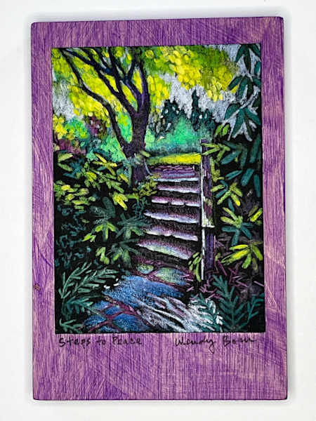 Steps to Peace, Petite Original 5 by 7 inches by Wendy Born | Artwork ...
