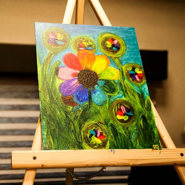 The Rainbow Flower by Julie "Juju" Ellis | Artwork Archive