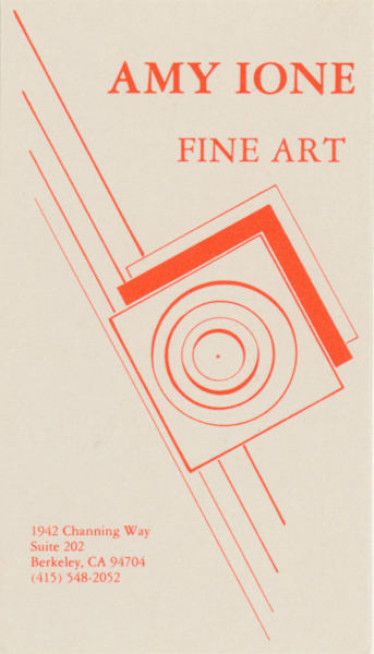 Selection of Business Cards by Amy Ione | Artwork Archive
