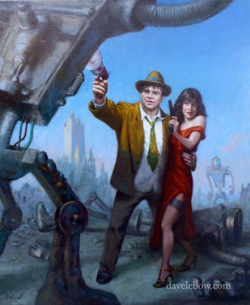 Robot Fight by Dave Lebow | Artwork Archive