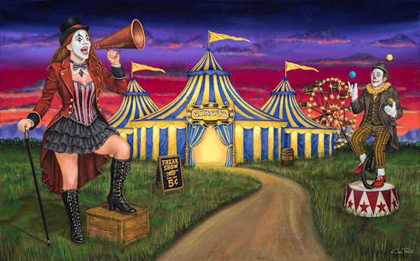 Twilight Under the Big Top by Cliff Powell | Artwork Archive