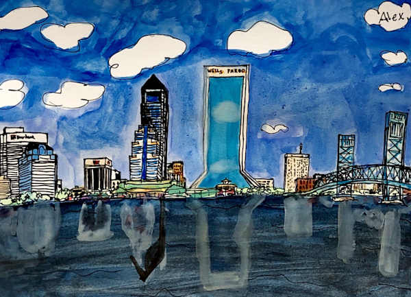Jacksonville in Watercolor from the collection of Art With Soul ...