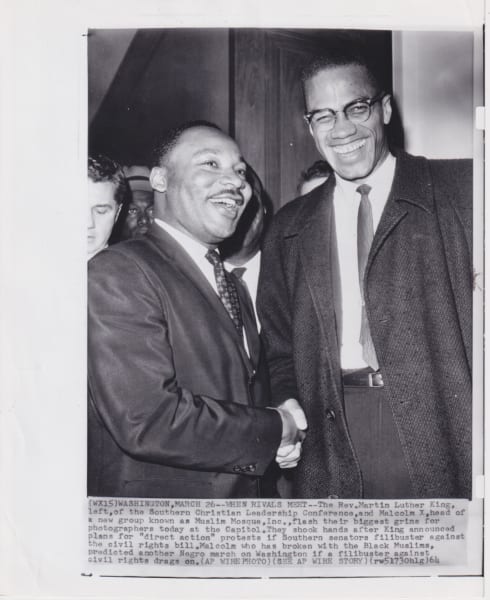 [MARTIN LUTHER KING JR., MALCOLM X] WHENS RIVALS MEET from the ...