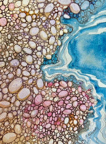 Water's Edge- Drawing a Day #293 by Helen R Klebesadel | Artwork Archive
