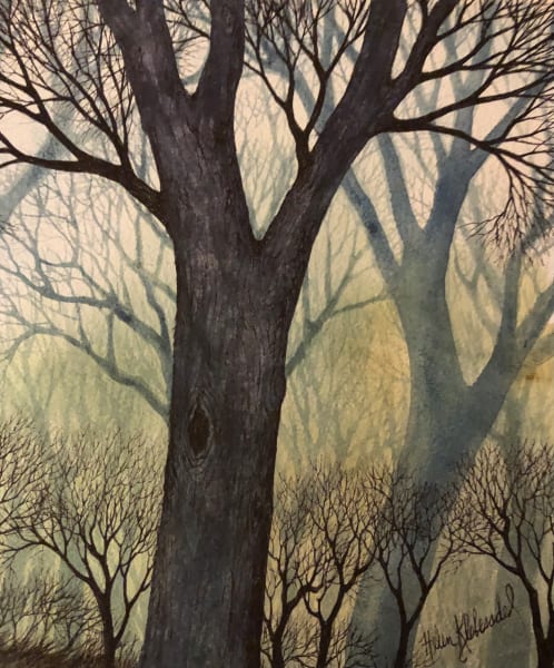 Oak Grove - Drawing A Day #53 by Helen R Klebesadel | Artwork Archive