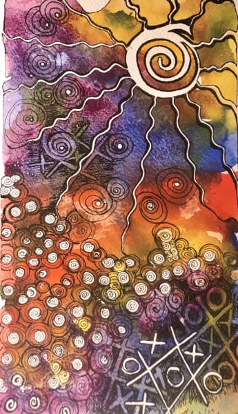 Sunspots - Drawing a Day #65 by Helen R Klebesadel | Artwork Archive