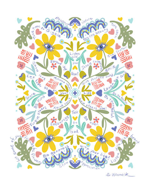 Advice from the Flowers by Debbie Warnock | Artwork Archive