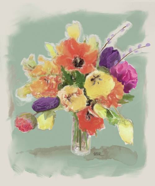 Mary Jac's Sunday Flowers by Debbie Warnock | Artwork Archive