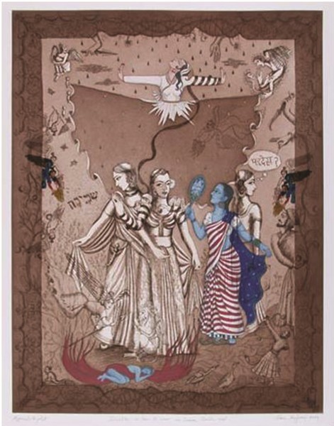 Directions on How to Wear an Indian Jewish Sari from the collection of ...