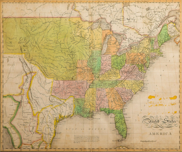 John Melish Map of the United States of America from the collection of ...