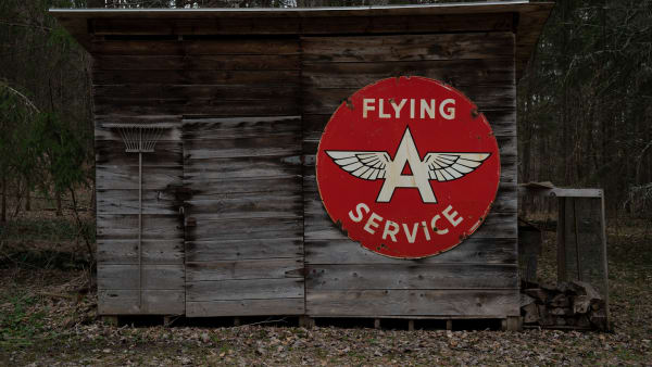 flying A sign by Alan Powell | Artwork Archive