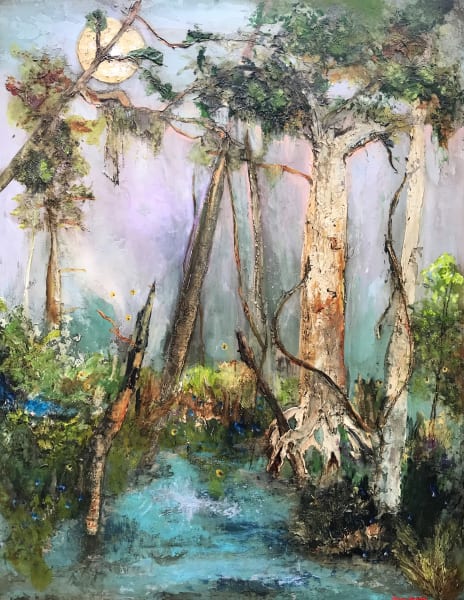 Moon Over Swamp by Anne Hempel | Artwork Archive