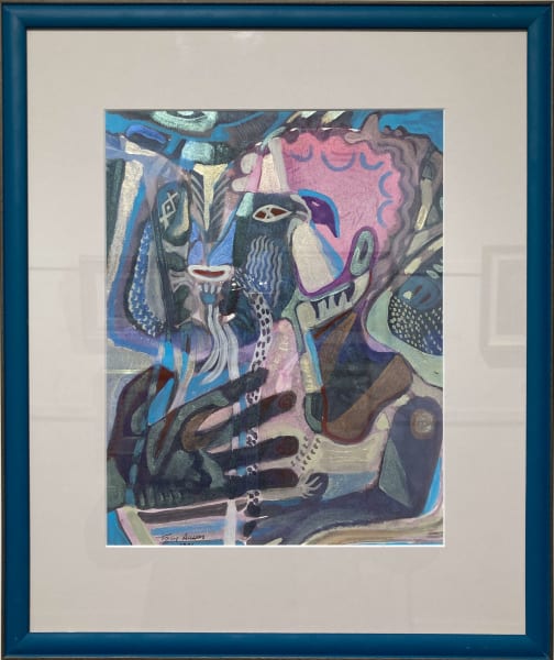 10006 - Abstract in Blue from the collection of Rufus Art Rentals ...