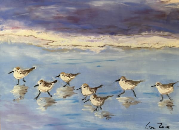 Sanderlings by Lisa Rose Fine Art | Artwork Archive