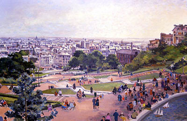 Paris from Sacre-Coeur by Frank Wright | Artwork Archive