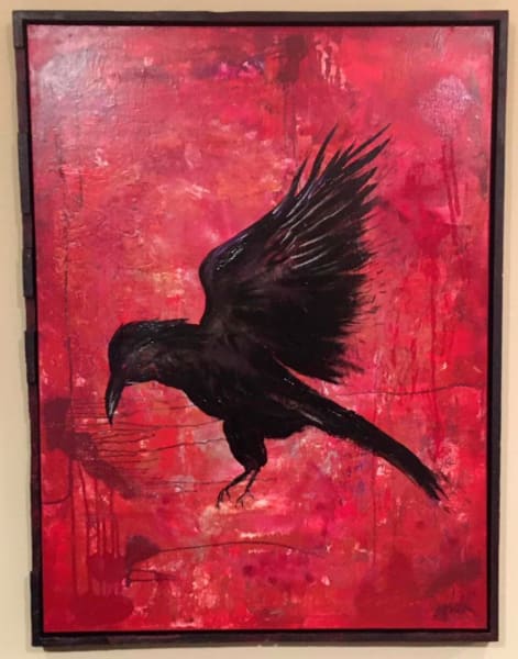 Red Raven 1 from the collection of BARE Walls | Artwork Archive