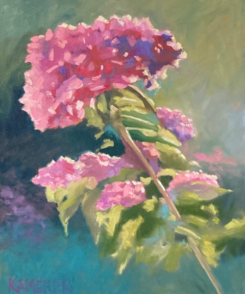 The Hydrangeas Bloomed While She Was Away by Mary Kamerer Impressionist ...
