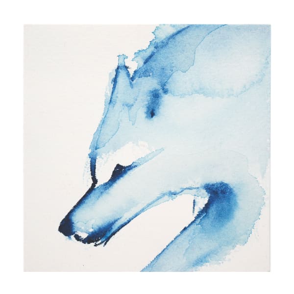 Animal Indigo Study - Wolf 21 by Veronique Gambier | Artwork Archive